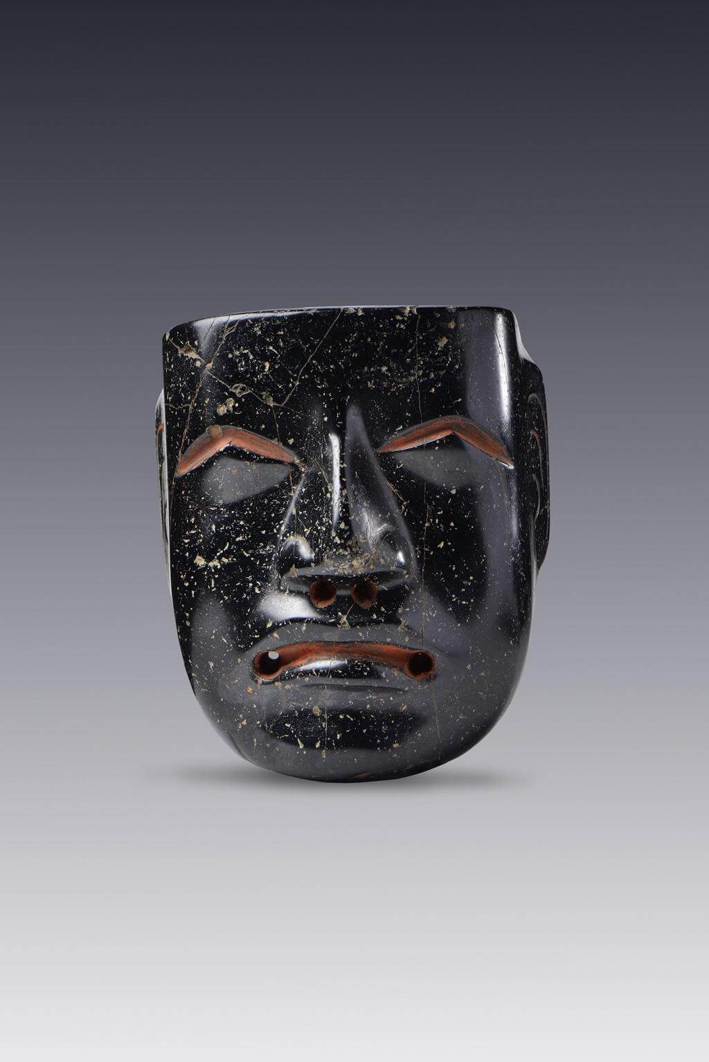 Máscara olmeca de serpentina | El México antiguo. Salas de Arte ...