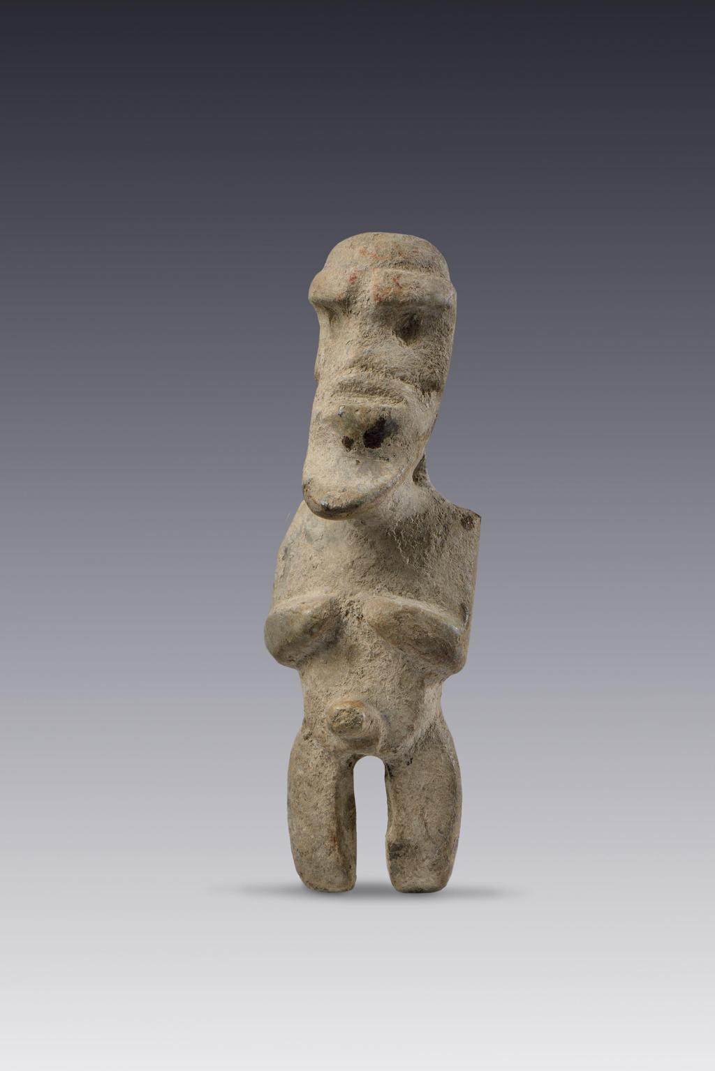 -Figurilla antropomorfa con mandíbula protuberante de estilo Mezcala ...