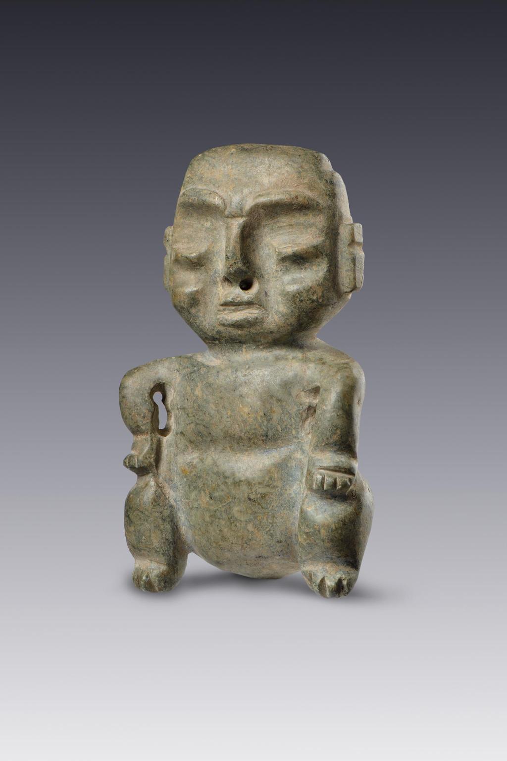 Figurilla antropomorfa sedente de tradición del Altiplano central | El ...