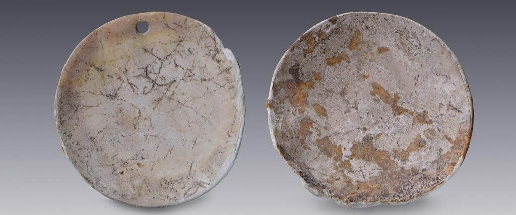 Adornos circulares de concha | El México antiguo. Salas de Arte ...