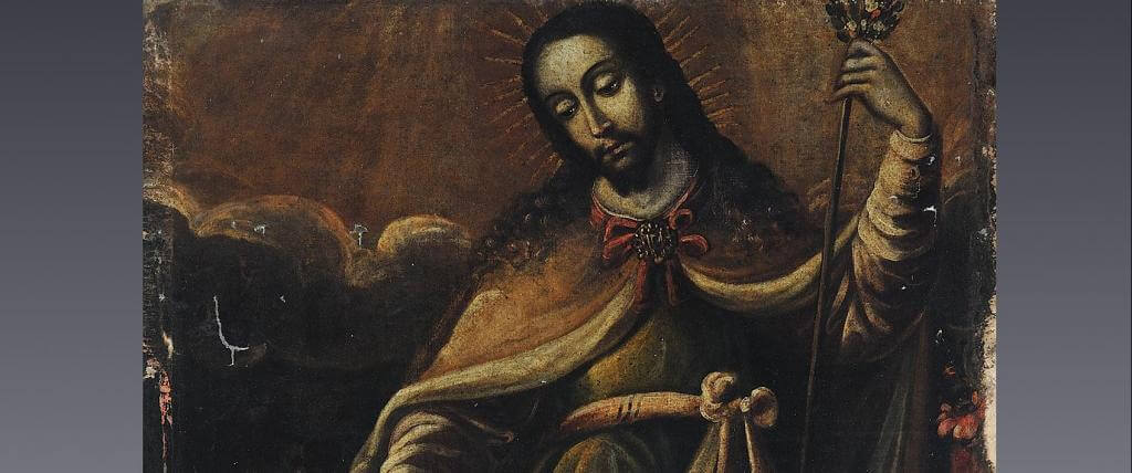 San José con el Niño con símbolos pasionarios | Salas de Arte Virreinal ...